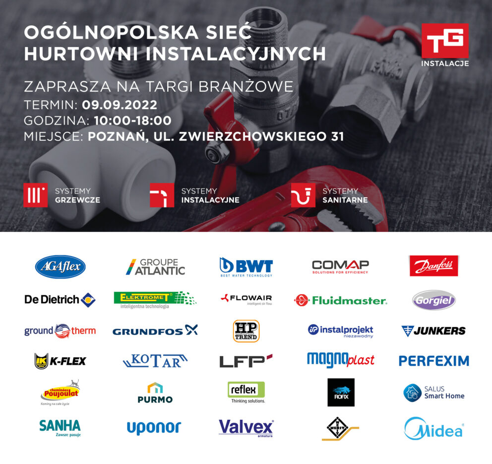 Zapraszamy na Targi Branżowe! - TG Instalacje